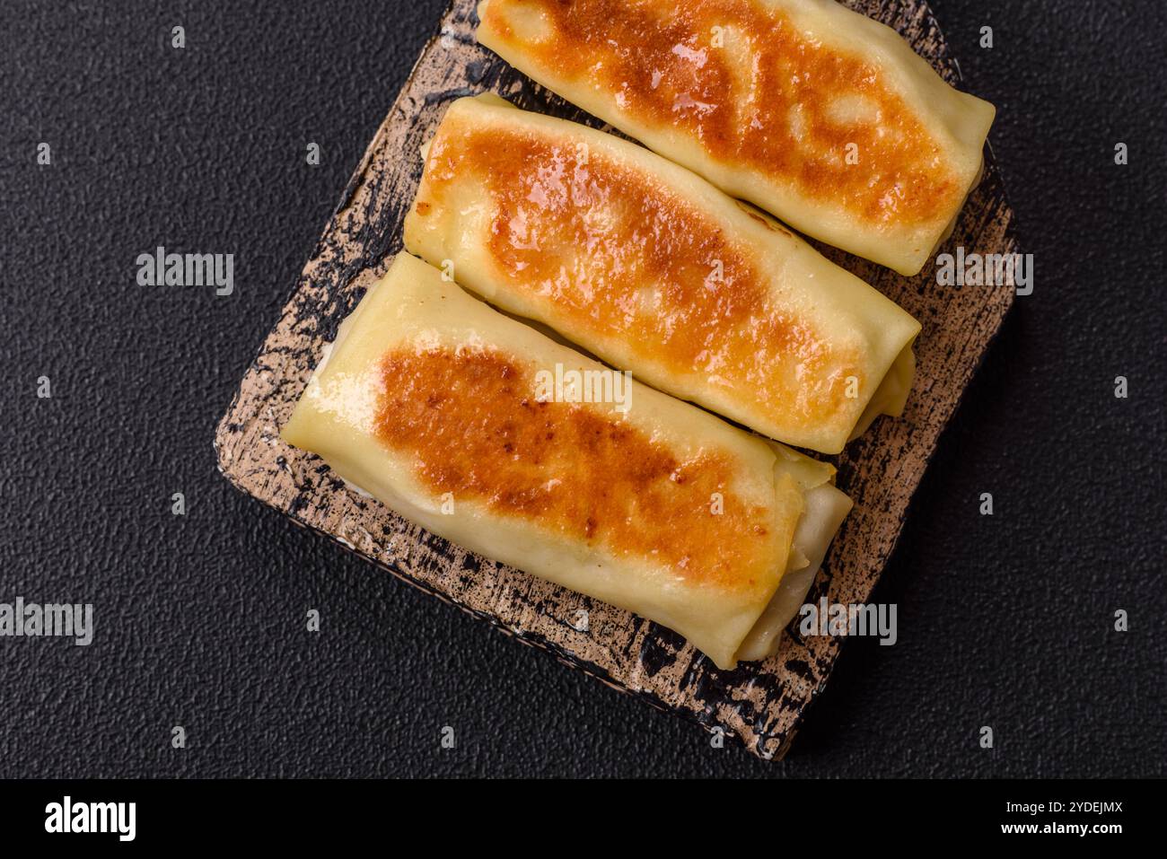 Sweet or savory crepe with different fillings for a hearty breakfast ...