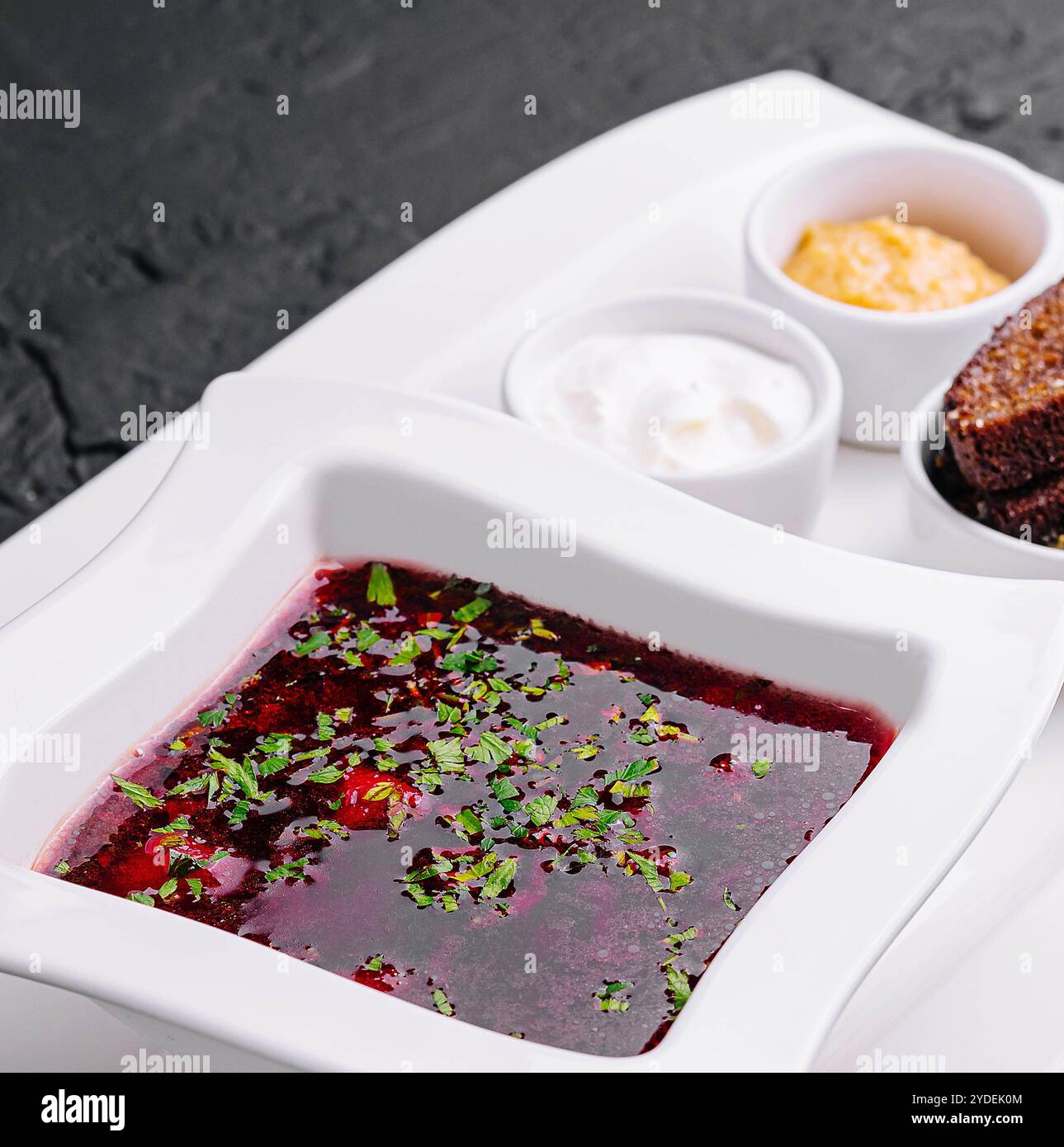 Ukrainian borsch on white hi-res stock photography and images - Alamy