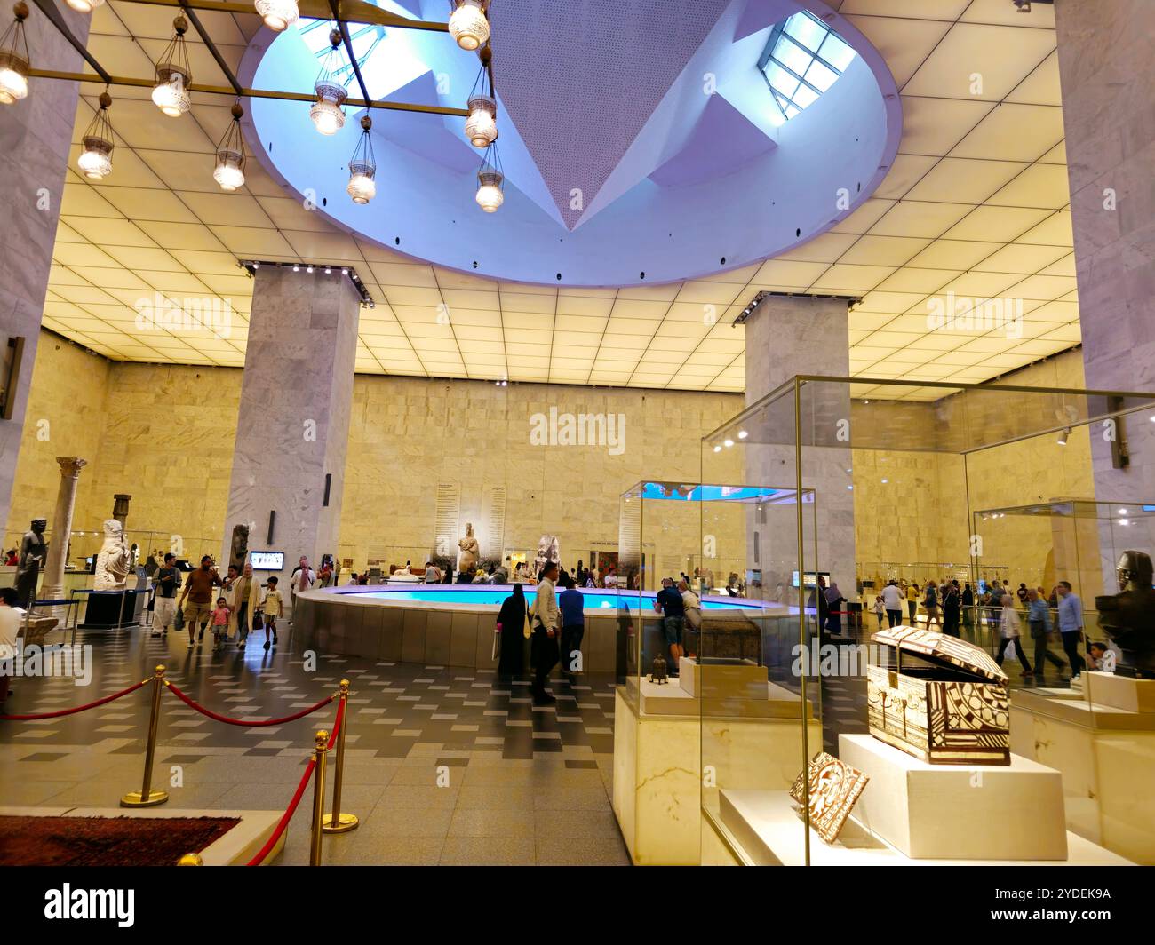 Cairo, Egypt, October 6 2024: The Main hall in The National Museum of ...