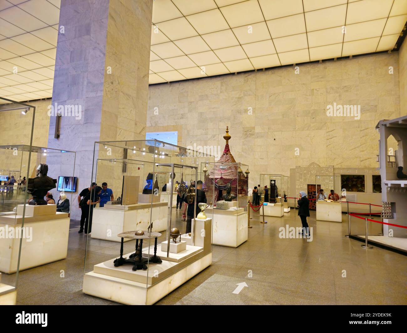Cairo, Egypt, October 6 2024: The Main hall in The National Museum of ...