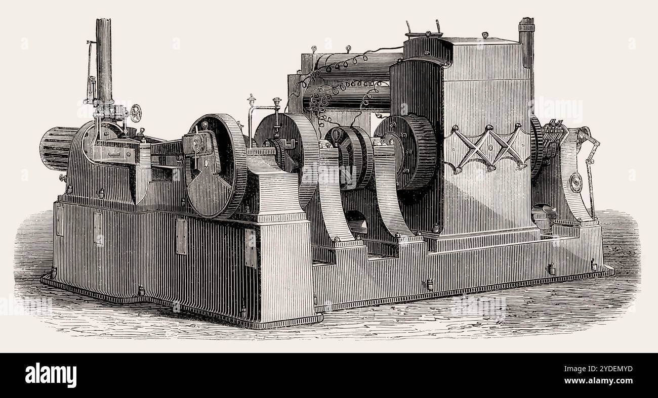 Generator by Thomas Alva Edison, 1847-1931, an American inventor and ...