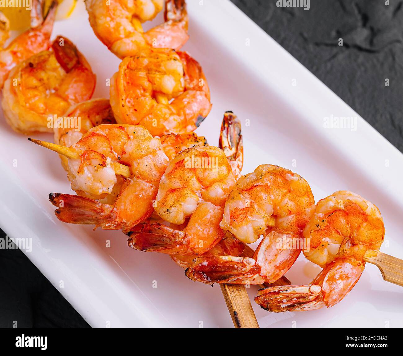 Close up grilled fresh shrimps hi-res stock photography and images - Alamy