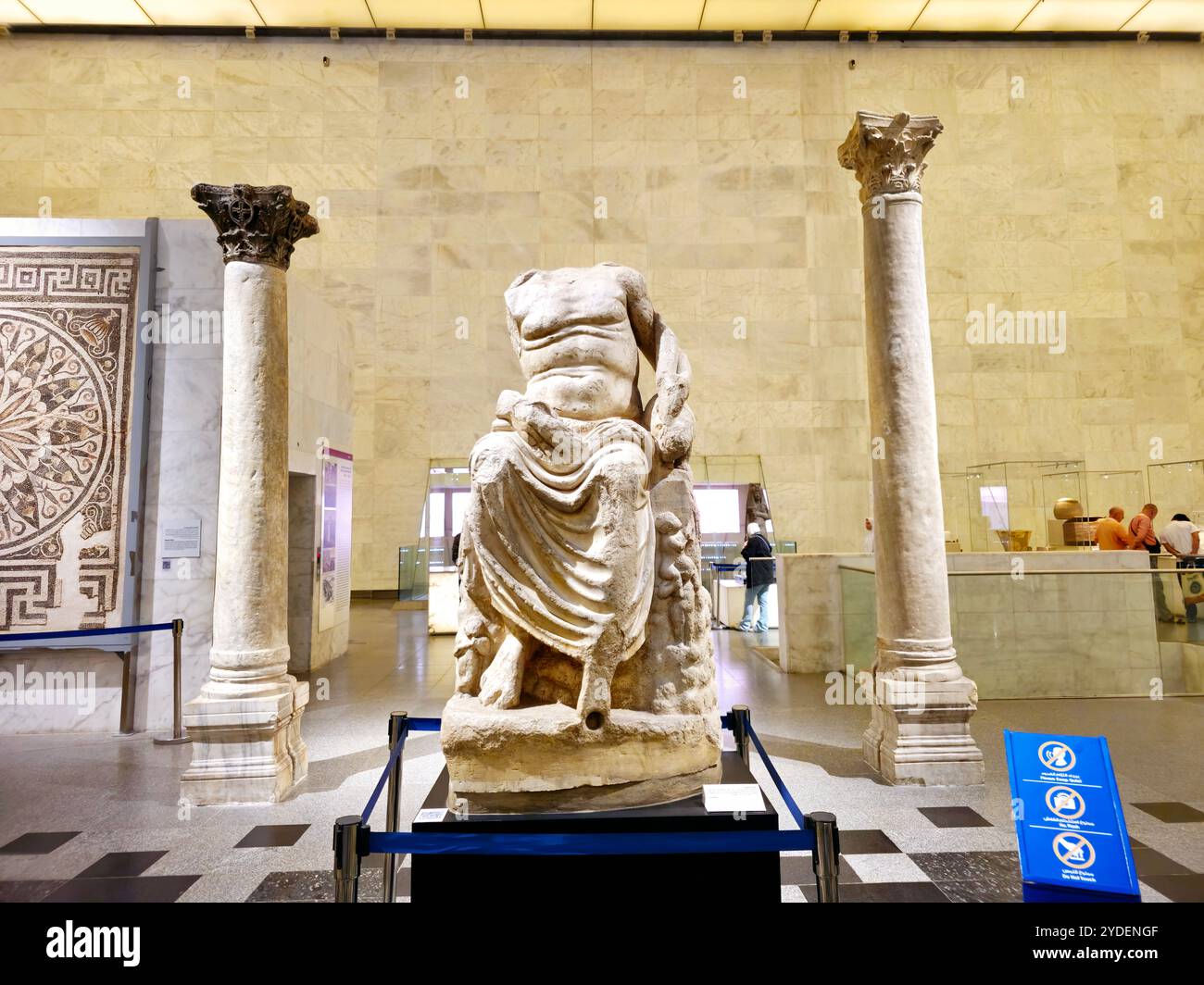 Cairo, Egypt, October 6 2024: Statues inside the National Museum of ...