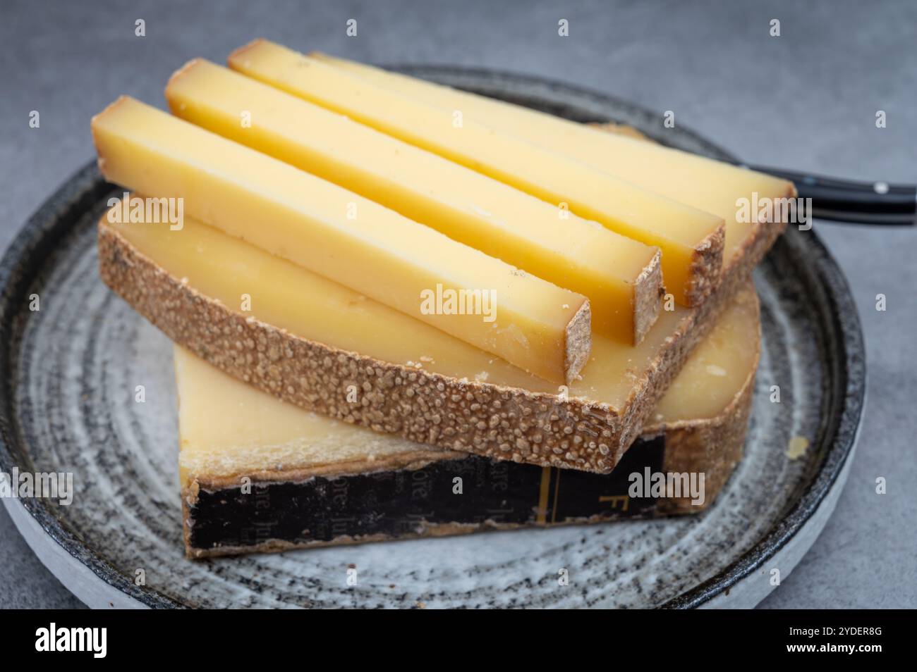 French yellow cheese Comte, varieties unpasteurised cow milk Prestige ...