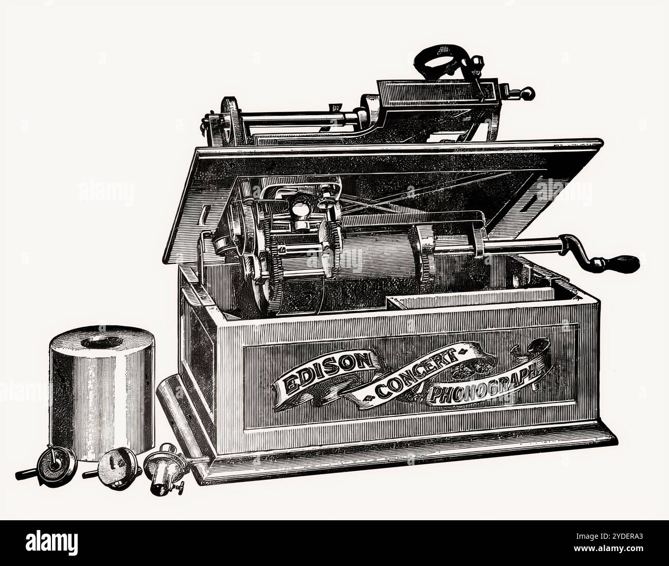 Historical illustration, 19th Century, Concert Phonograph by Thomas ...