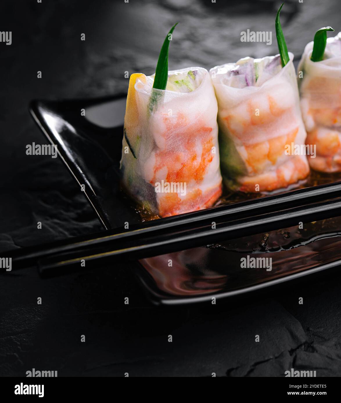 Vietnamese spring rolls nem sauce hi-res stock photography and images ...