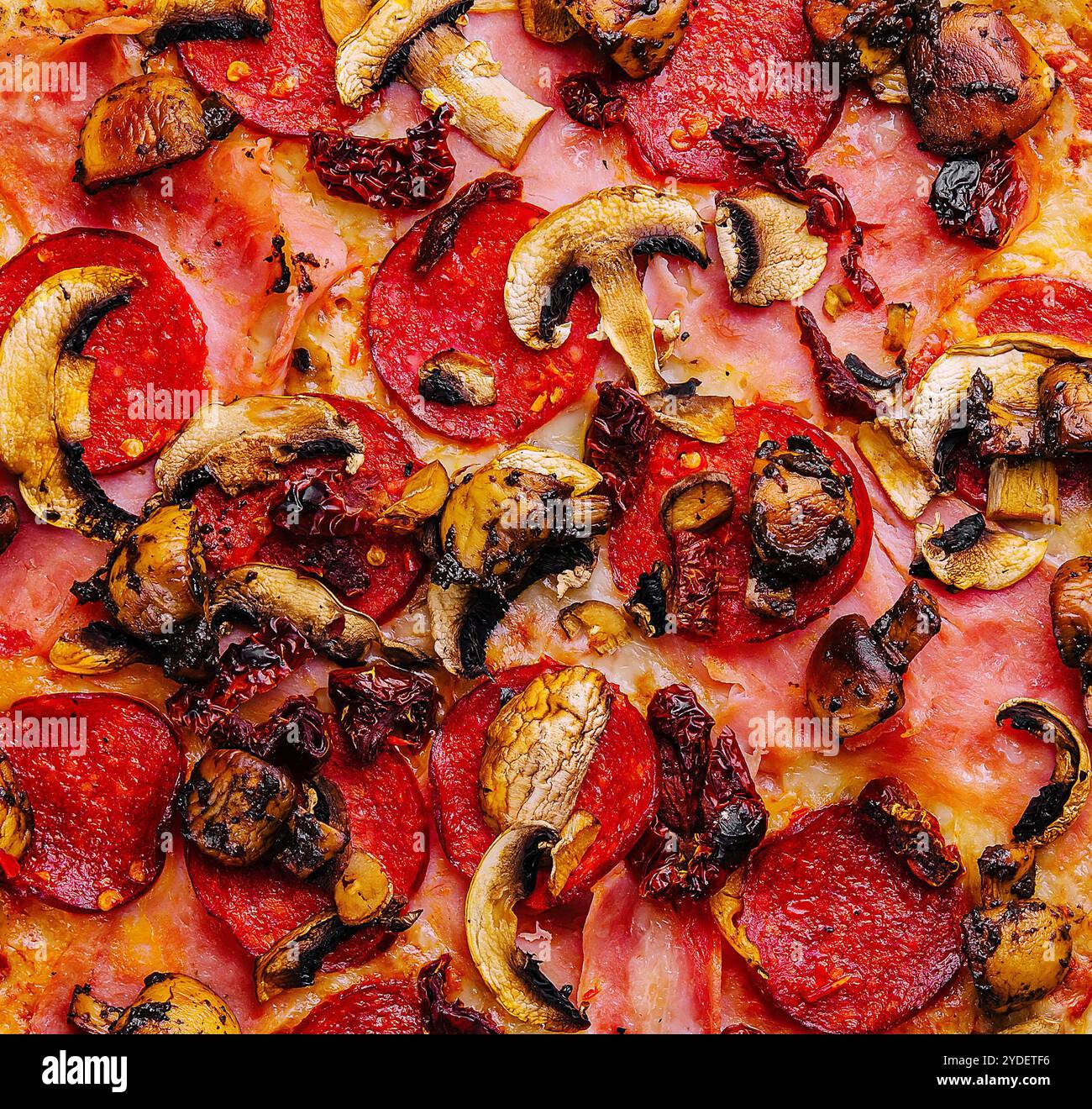 Pepperoni as background hi-res stock photography and images - Alamy