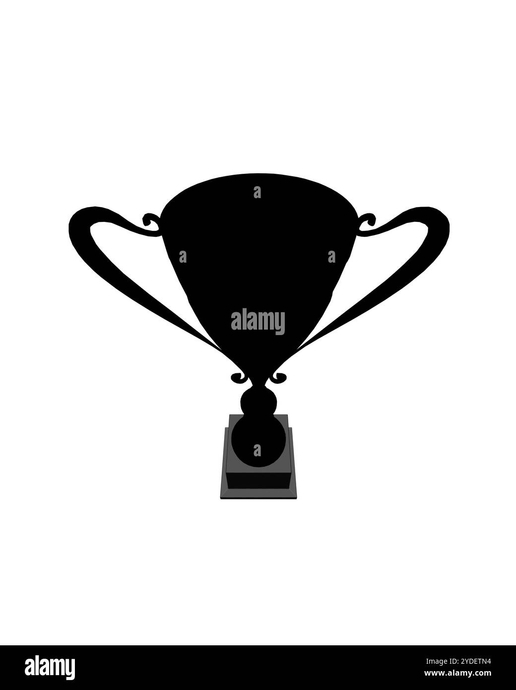 Trophy cup silhouette. Champion trophy, cup sport award. Winner prize ...