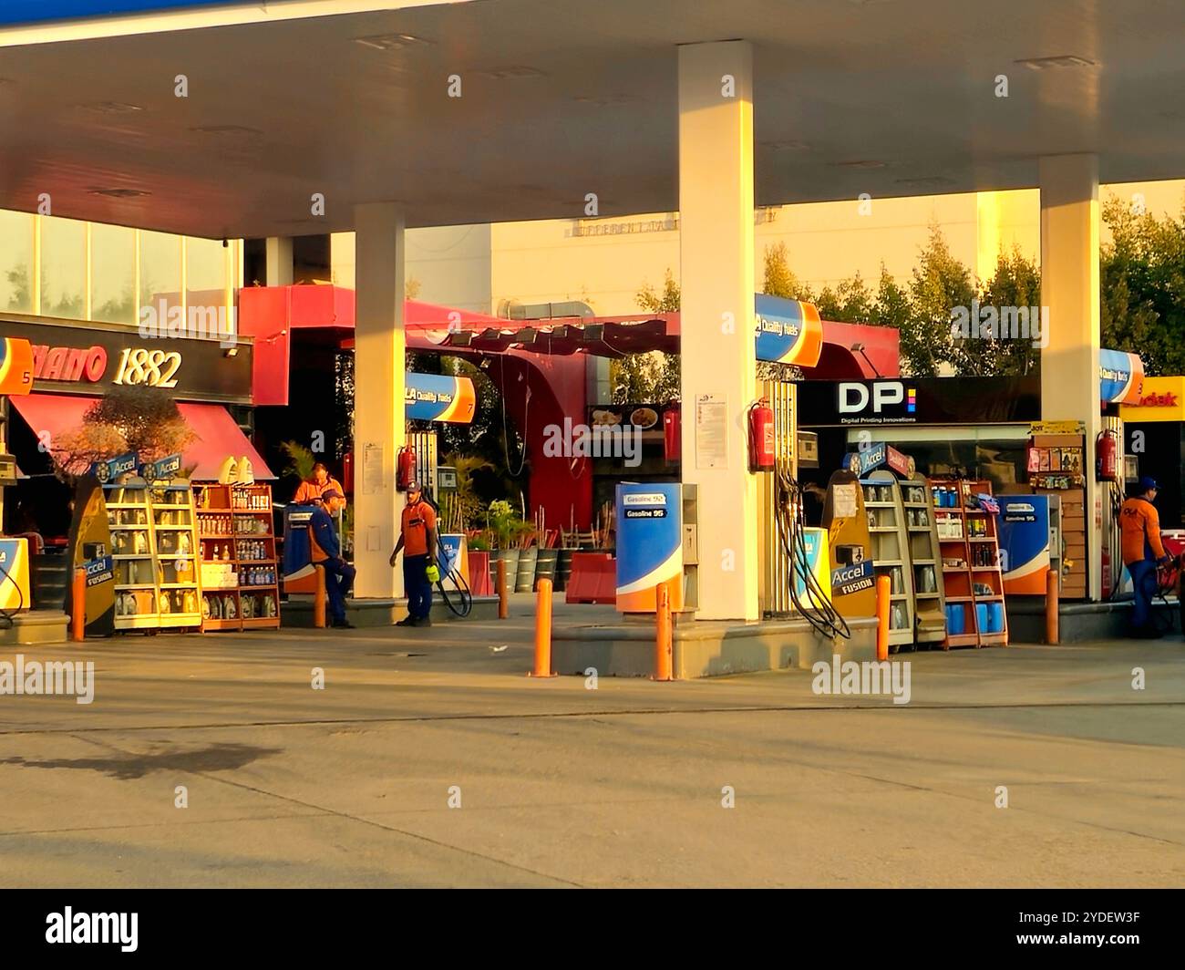 Cairo, Egypt, October 16 2024: OLA Energy gas and oil station ...