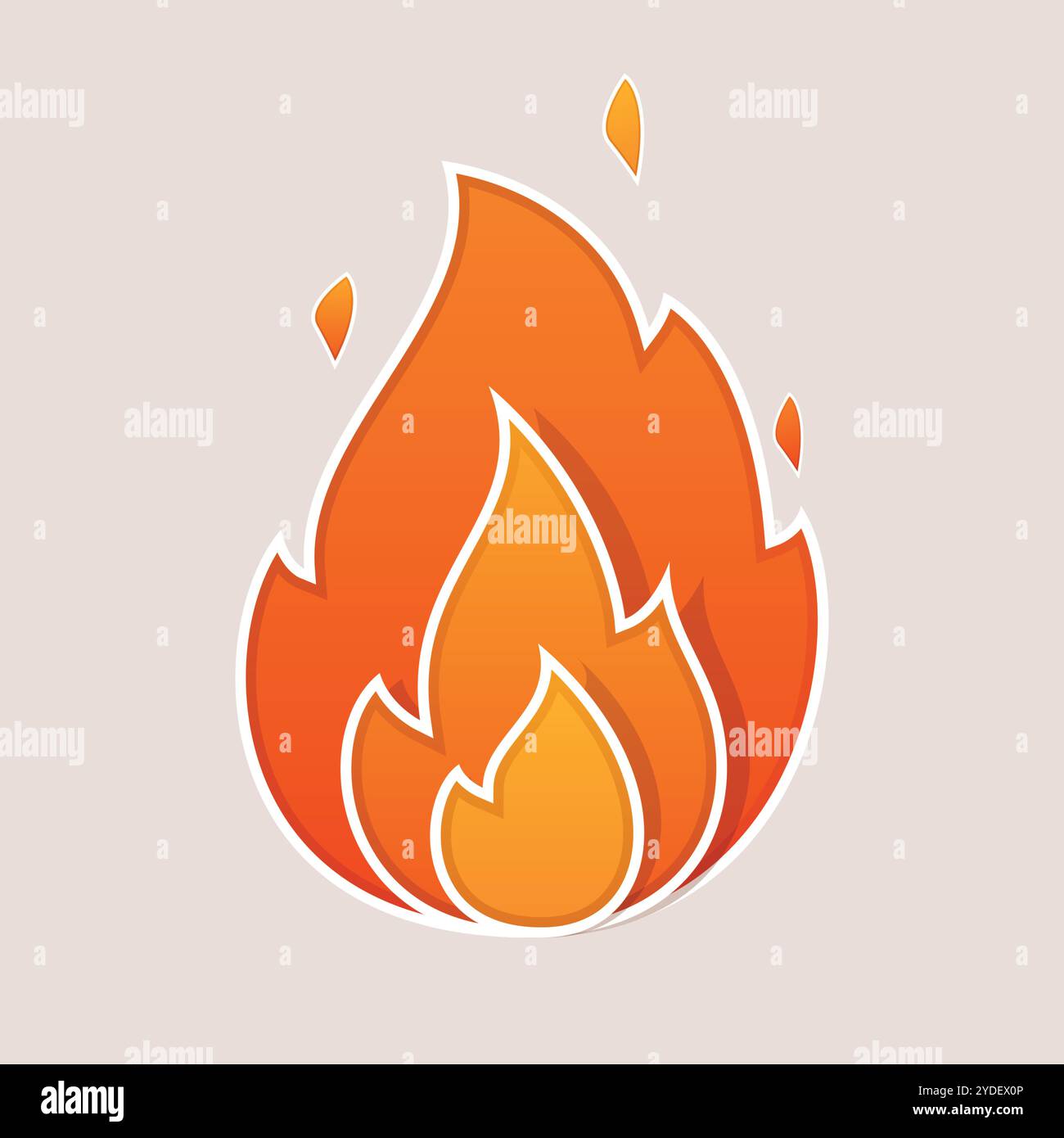 Fire spark flames realistic Stock Vector Images - Alamy