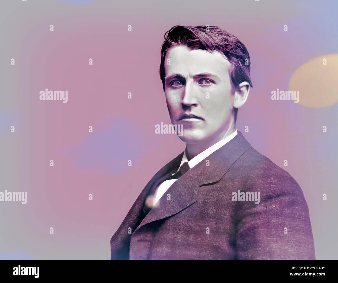 Thomas Alva Edison, 1847 - 1931, American inventor, digitally edited ...