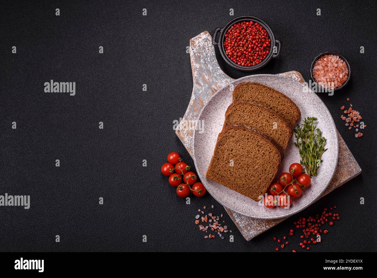 Fresh crispy brown bread sliced from whole grain flour Stock Photo - Alamy