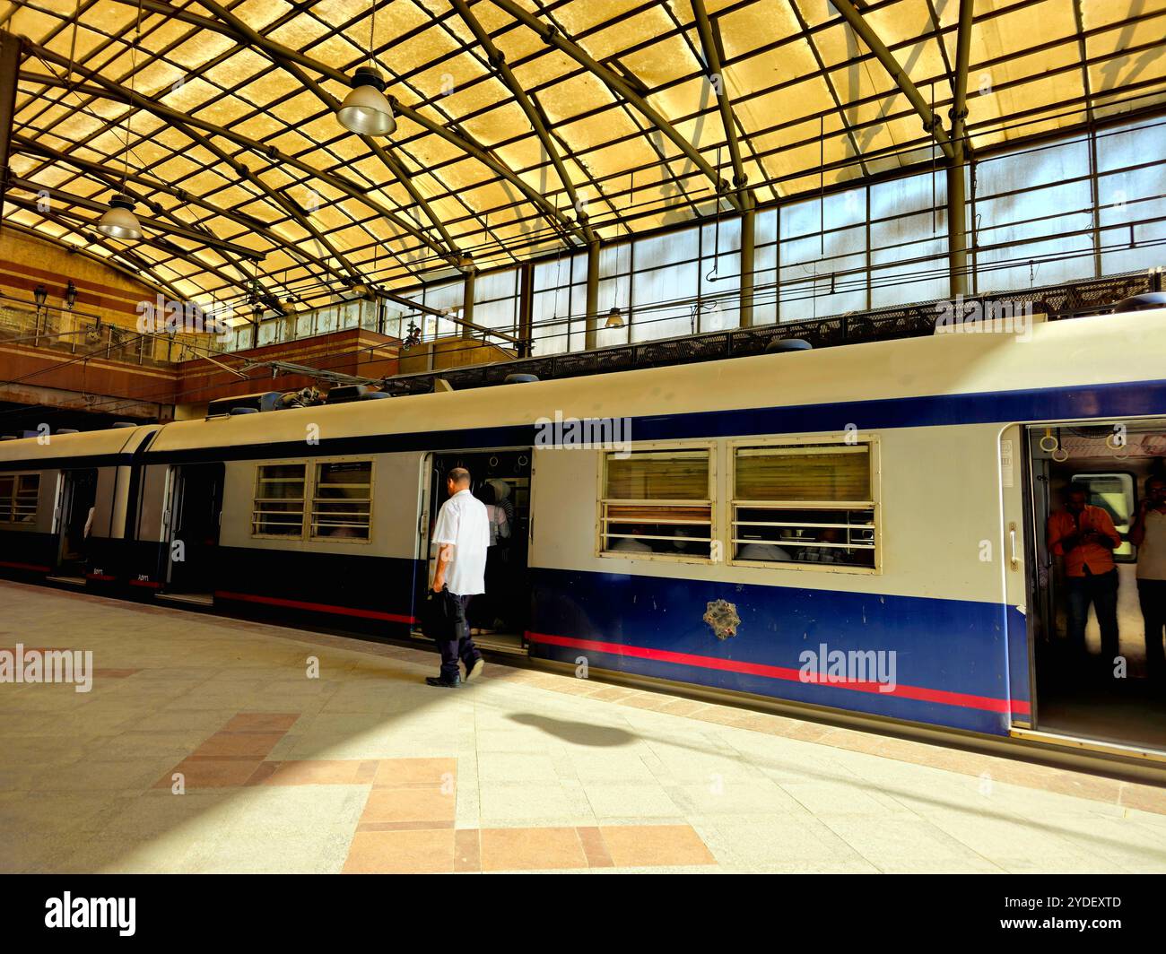 Cairo, Egypt, October 21 2024: First line of The Cairo tunnel metro, a ...