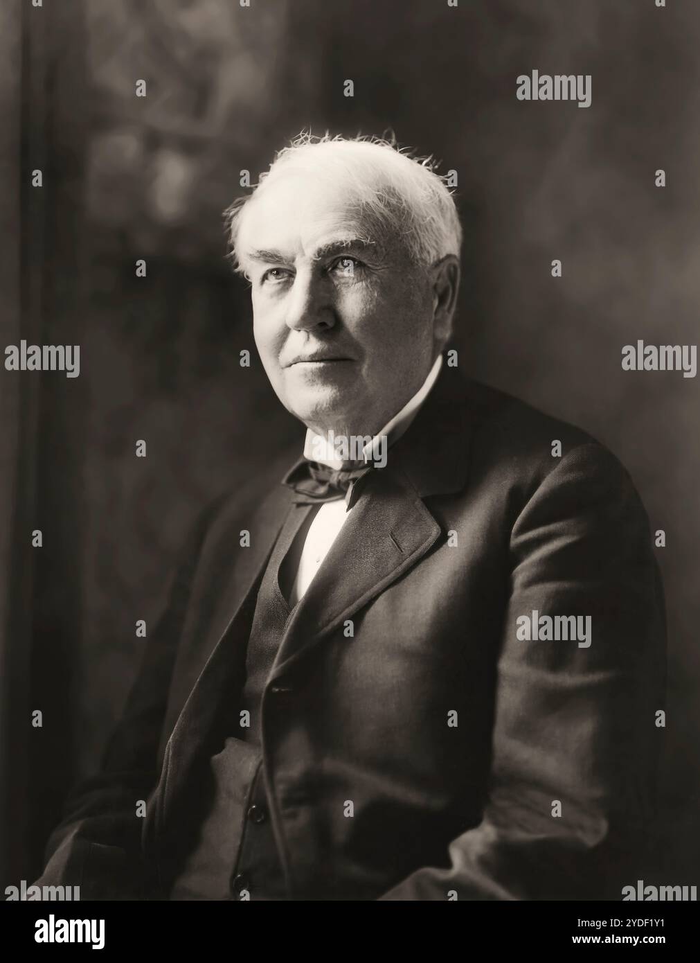 Portrait of Thomas Alva Edison, 1847 - 1931, American inventor, c. 1922 ...