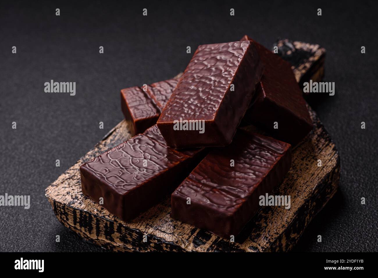 Rectangular chocolate biscuit hi-res stock photography and images - Alamy