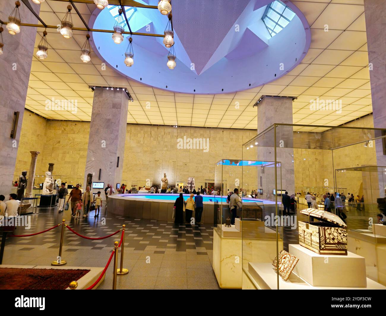 Cairo, Egypt, October 6 2024: The Main hall in The National Museum of ...