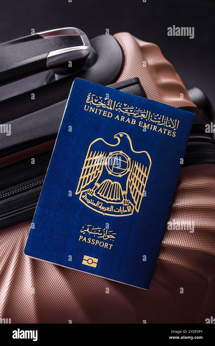 International passport of a citizen of United Arab Emirates Stock Photo ...