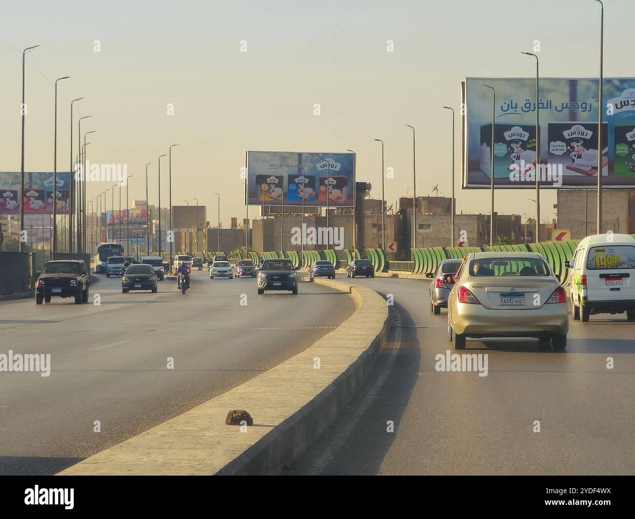 Cairo, Egypt, October 20 2024: The 6th of October Bridge, an elevated ...