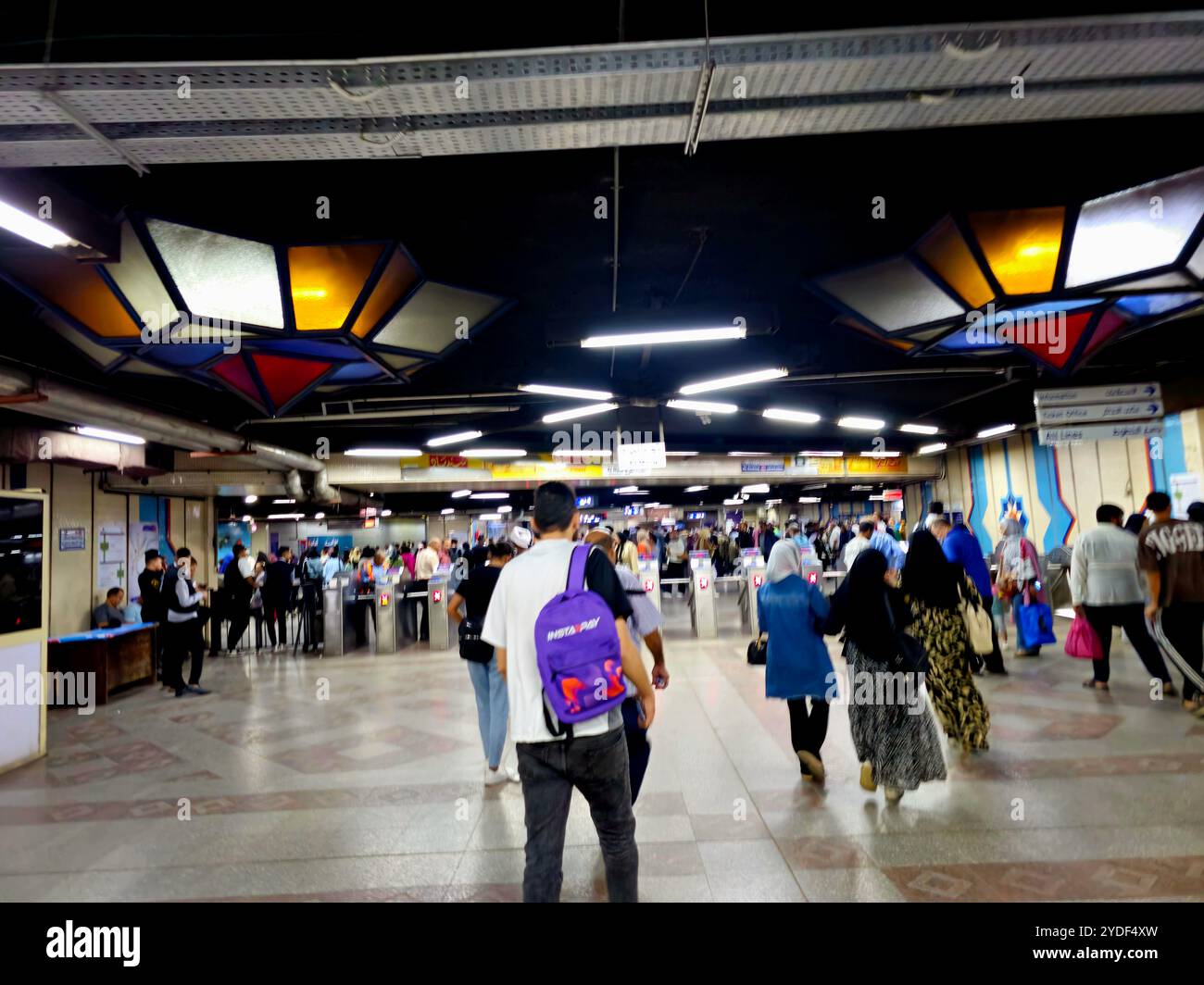 Cairo, Egypt, October 21 2024: The Cairo tunnel metro, a rapid transit ...