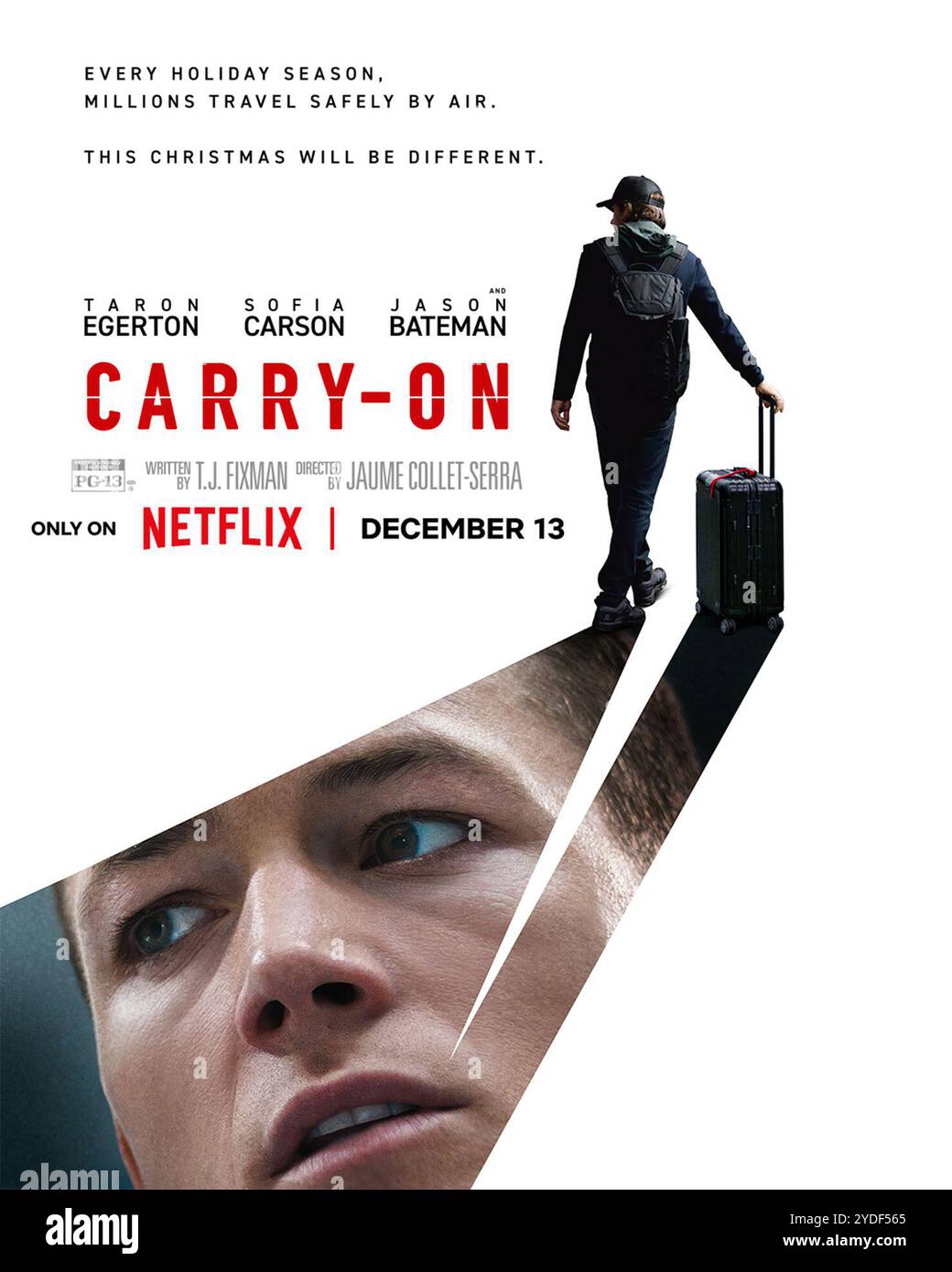 Carry On movie poster Taron Egerton Stock Photo - Alamy