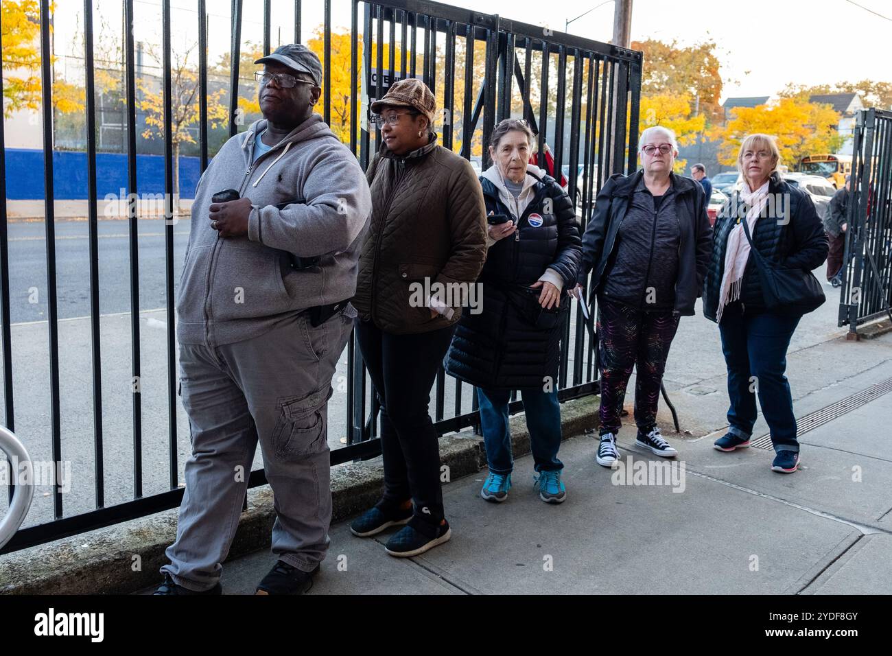 Brooklyn, NY, USA. 26th Oct, 2024. On the first day of early voting in ...