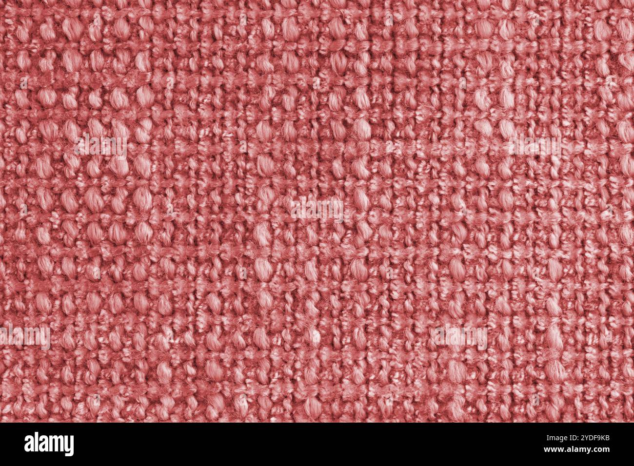 Texture of red jacquard fabric of rough weave, cloth structure ...