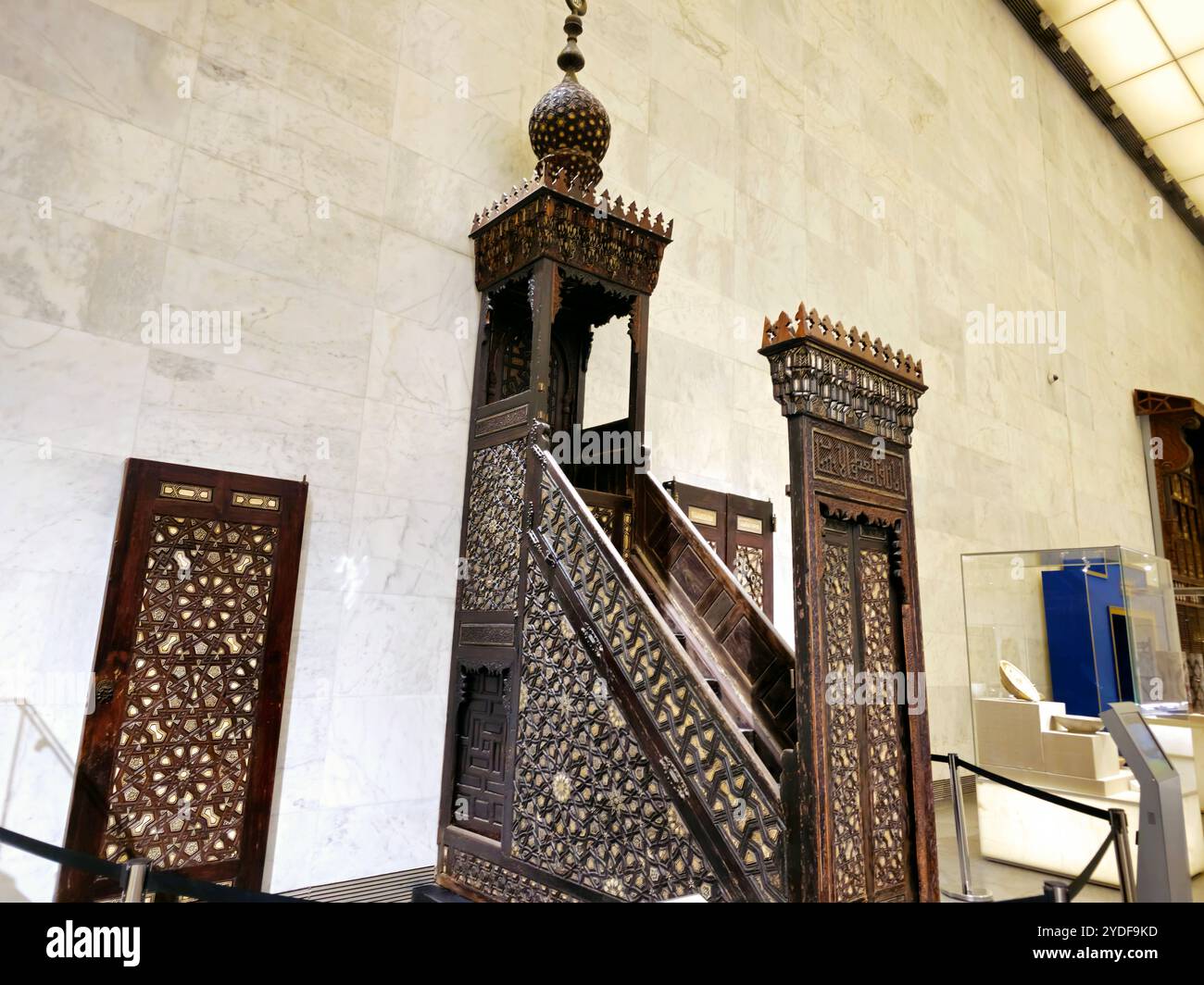 Cairo, Egypt, October 6 2024: Minbar AbouBakr Ibn Mizhar mosque, the ...