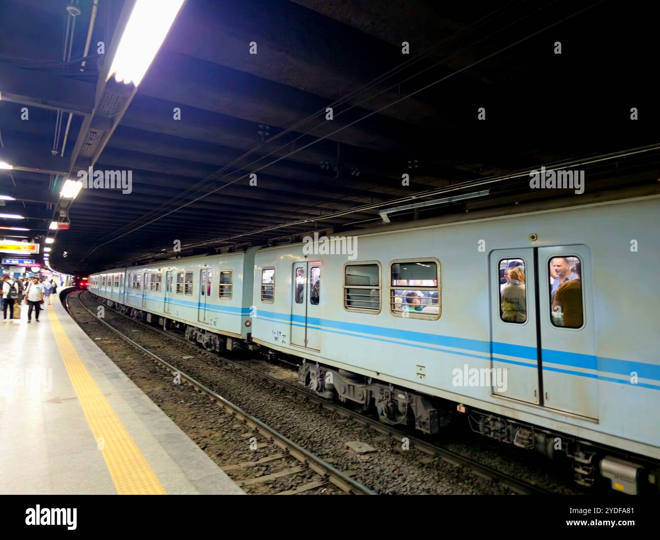 Cairo, Egypt, October 21 2024: First line of The Cairo tunnel metro, a ...