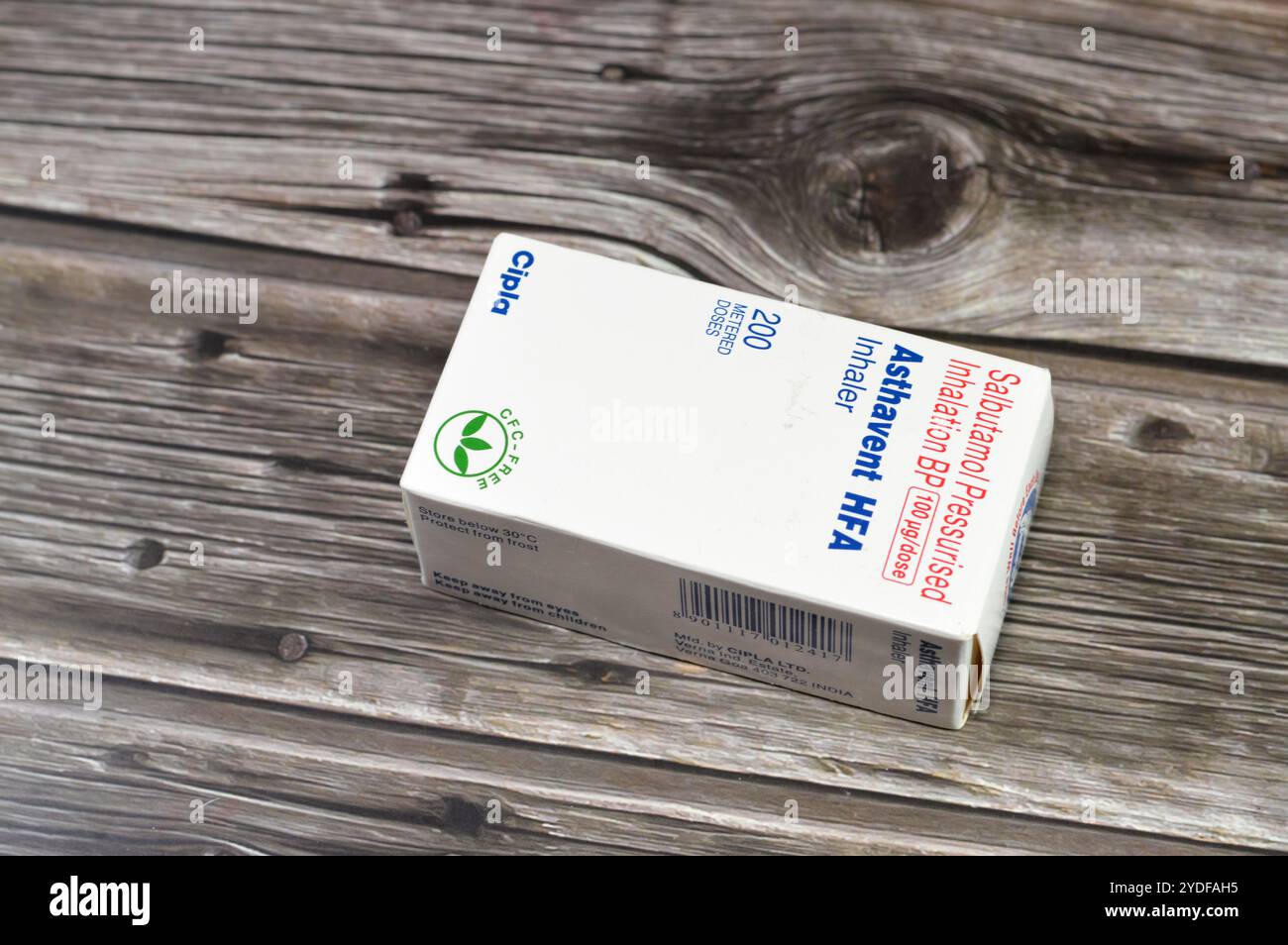 Cairo, Egypt, October 4 2024: Asthavent Inhaler 200 Dose Salbutamol ...