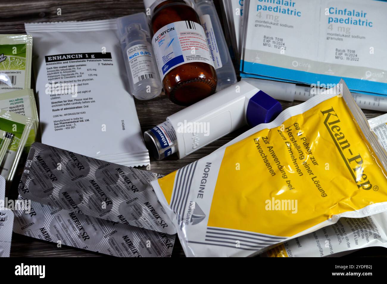 Cairo, Egypt, October 4 2024: various drugs and medications, Prolyte ...