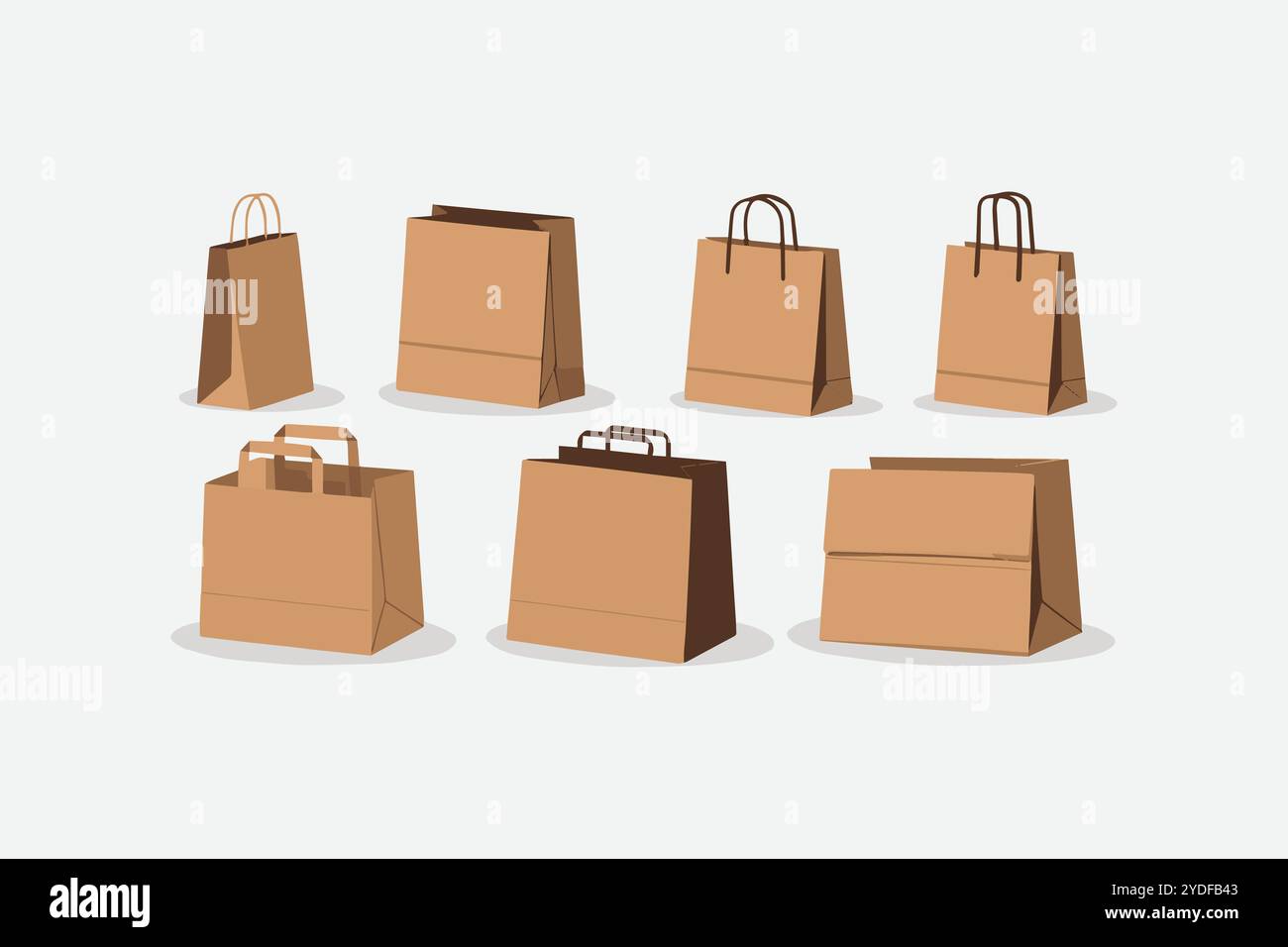 Shopping bags isolated vector vectors Stock Vector Images - Alamy