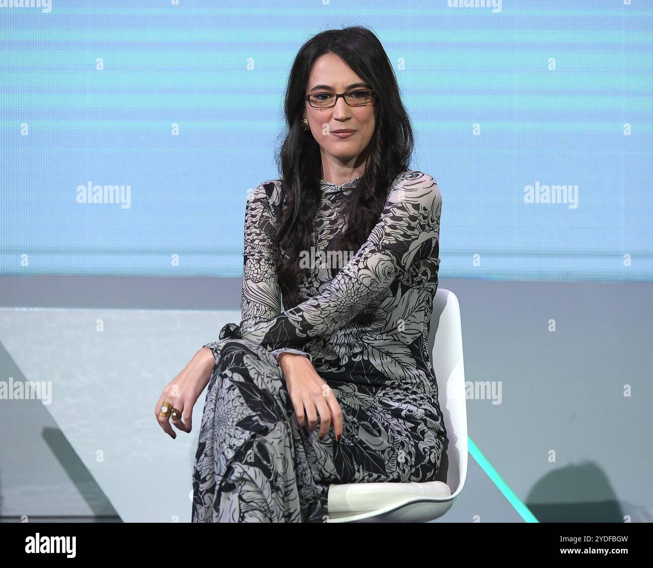 Milan, TV Show "TV Talk" - Rai 3 - Grazia Sambruna Stock Photo - Alamy