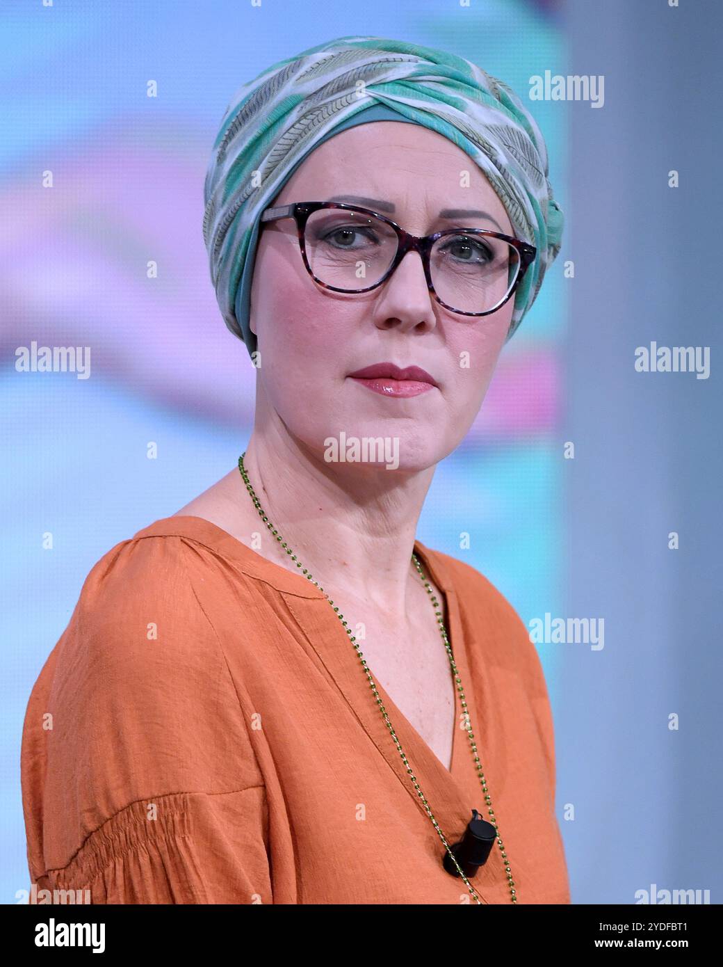 Milan, TV Show "TV Talk" - Rai 3 - Silvia Motta Stock Photo - Alamy