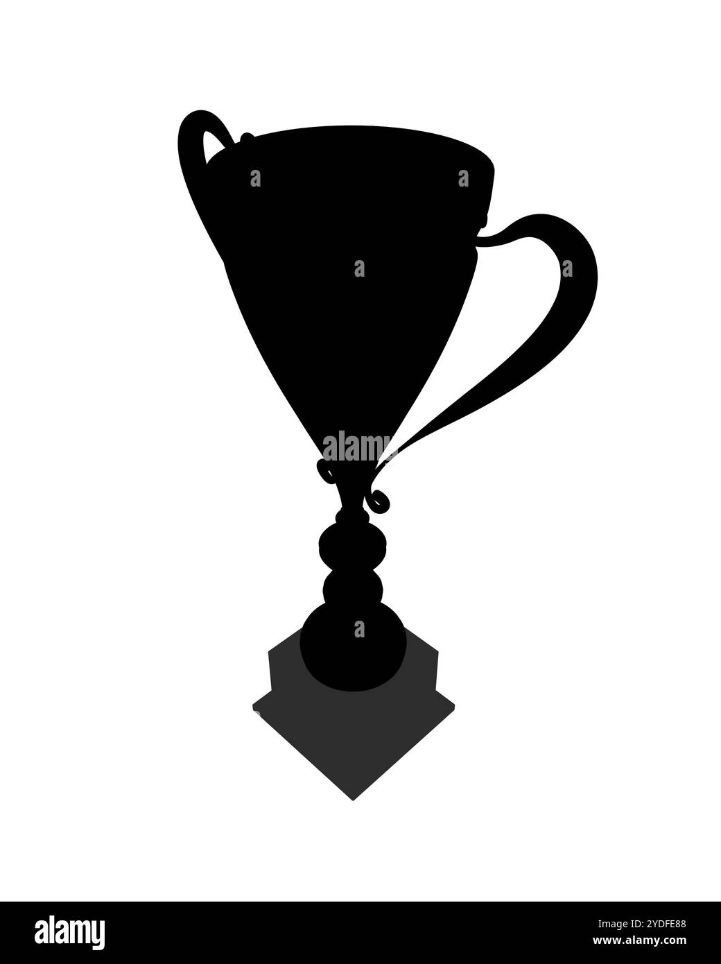 Trophy cup silhouette. Champion trophy, cup sport award. Winner prize ...