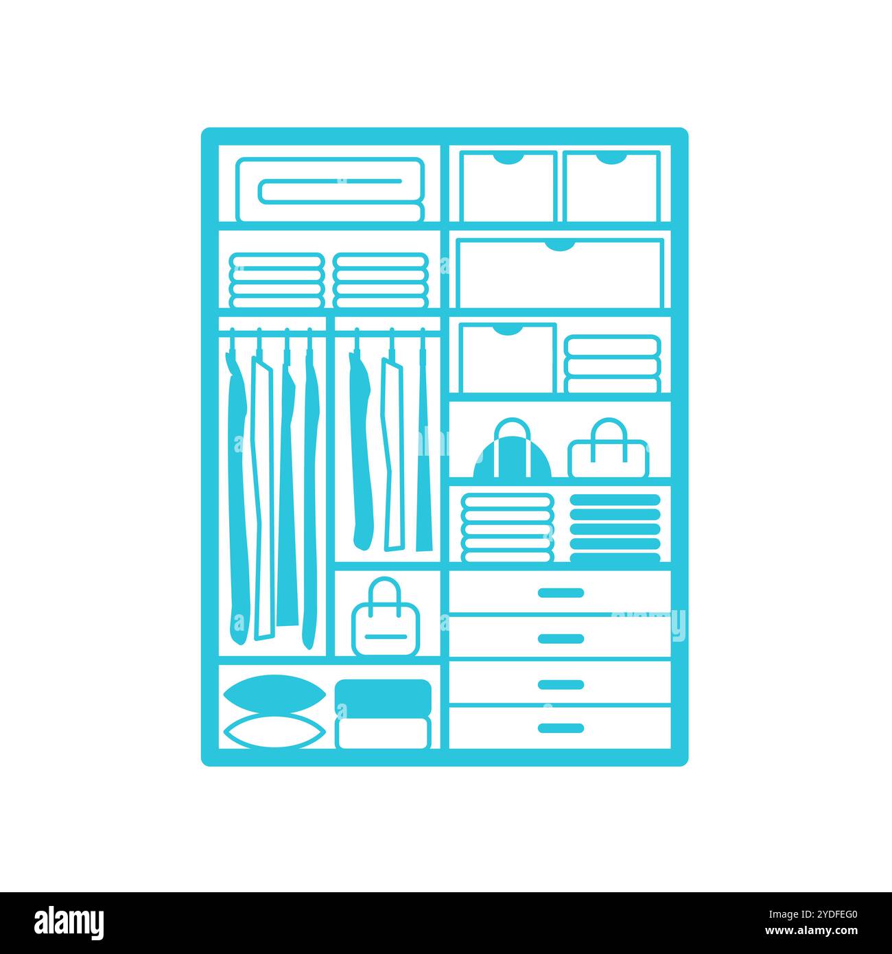 Closet organizer Stock Vector Images - Alamy