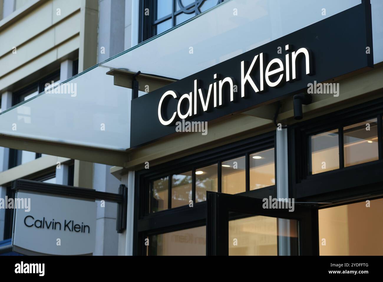 Shanghai,China-September 2nd 2023: Calvin Klein store sign company ...