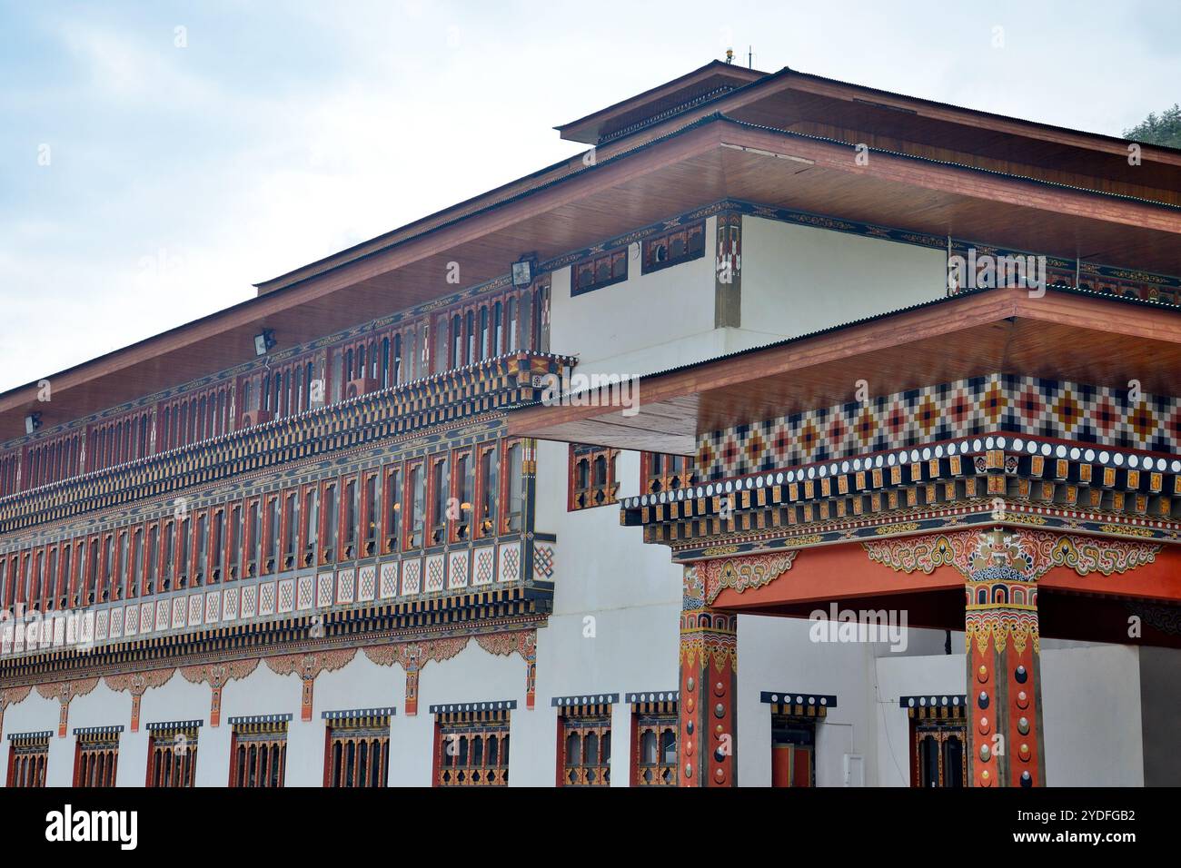 Colorful Bhutanese architecture Stock Photo - Alamy