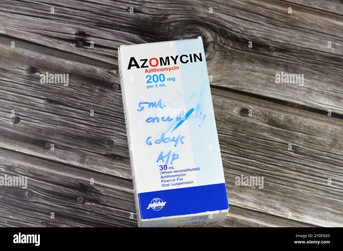 Cairo, Egypt, October 4 2024: Azomycin Azithromycin 200mg per 5ml ...