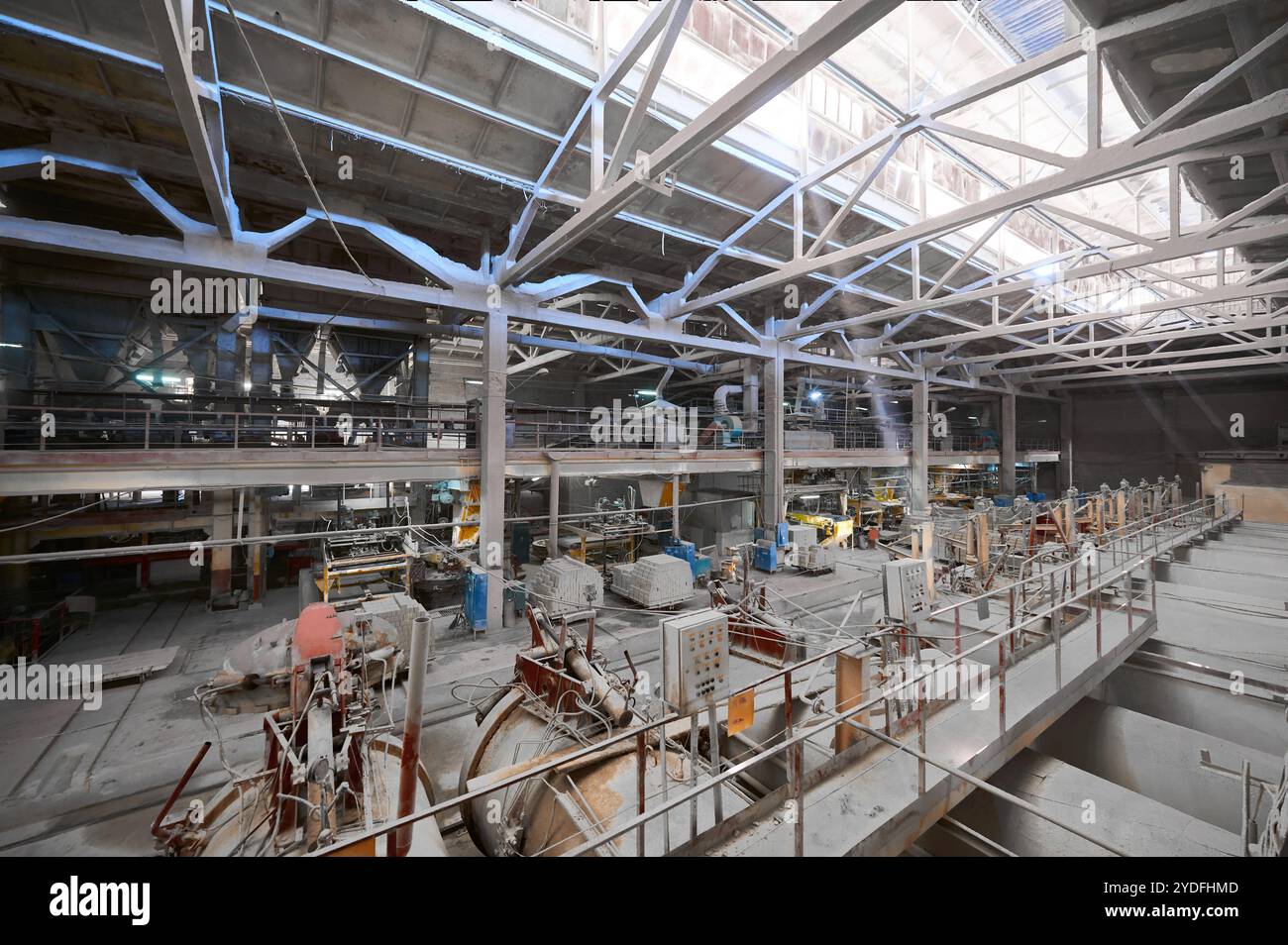 Professional equipment for material hardening at plant Stock Photo - Alamy