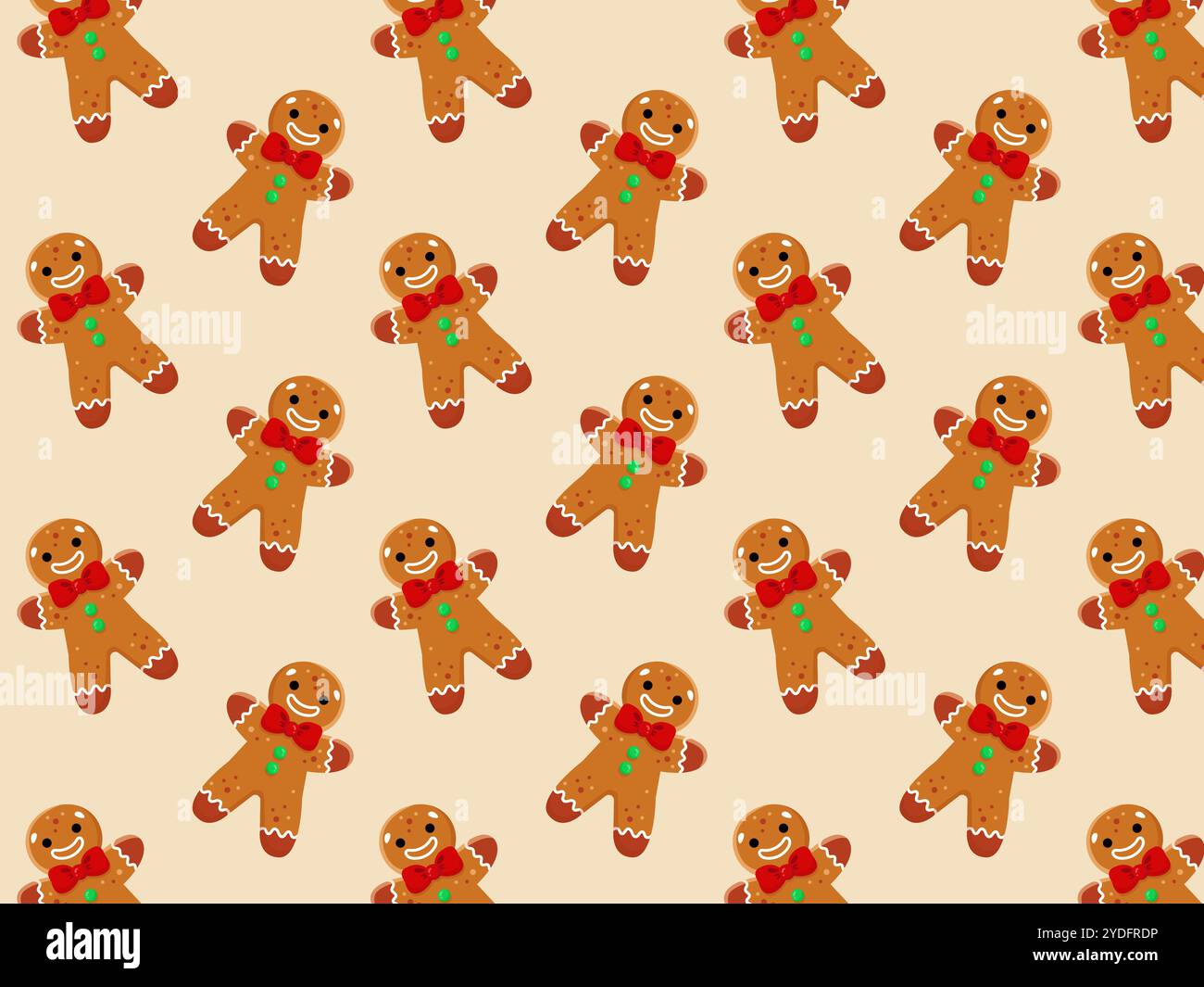 Gingerbread man. Christmas pattern. Vector illustration Stock Vector ...