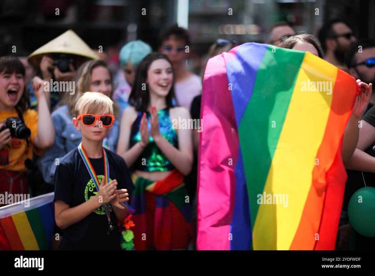 Thousands of people visit the southern UK city of Brighton to join the ...