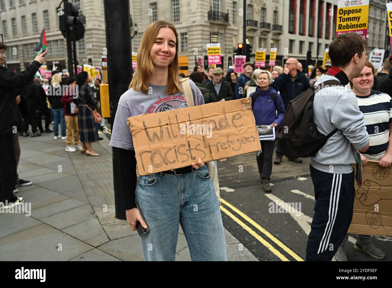 LONDON, ENGLAND: 25th October 2024: Thousands came out to protest ...