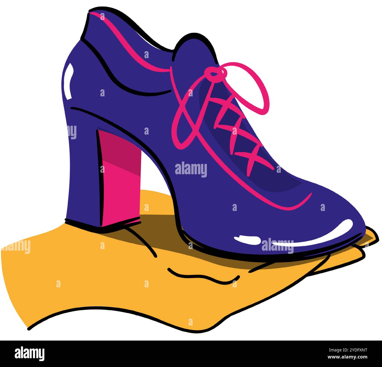 High heel sneakers Stock Vector Images - Alamy