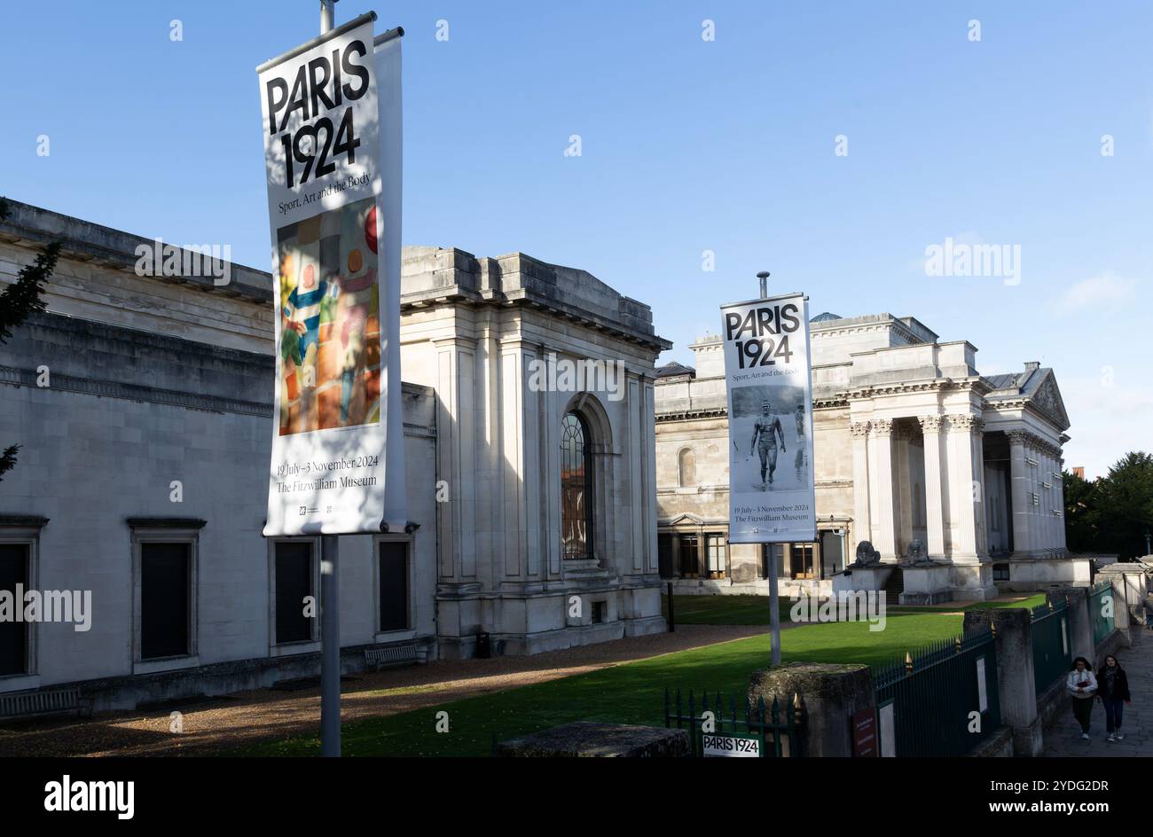 The Fitzwilliam Museum, Cambridge, Cambridgeshire, England, UK banners ...