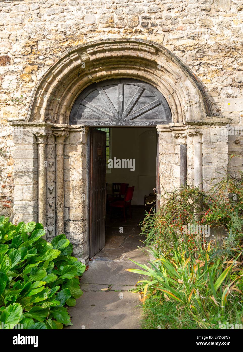 Historic arched doorway church of Saint Peter, Cambridge ...