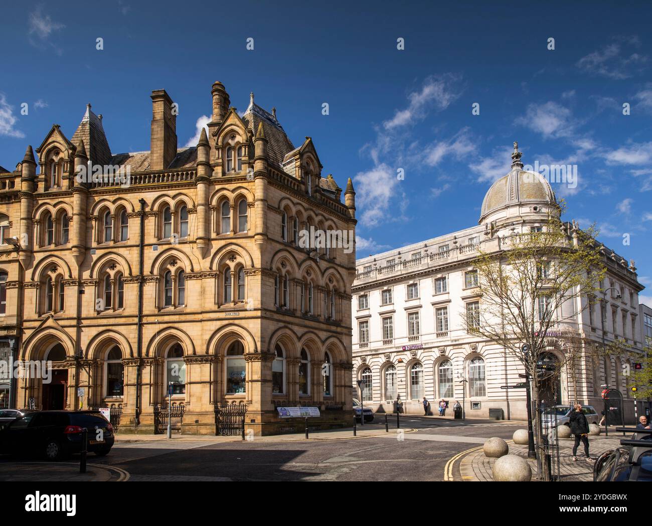 UK, England, Yorkshire, Halifax, Town Centre, Commercial Street ...