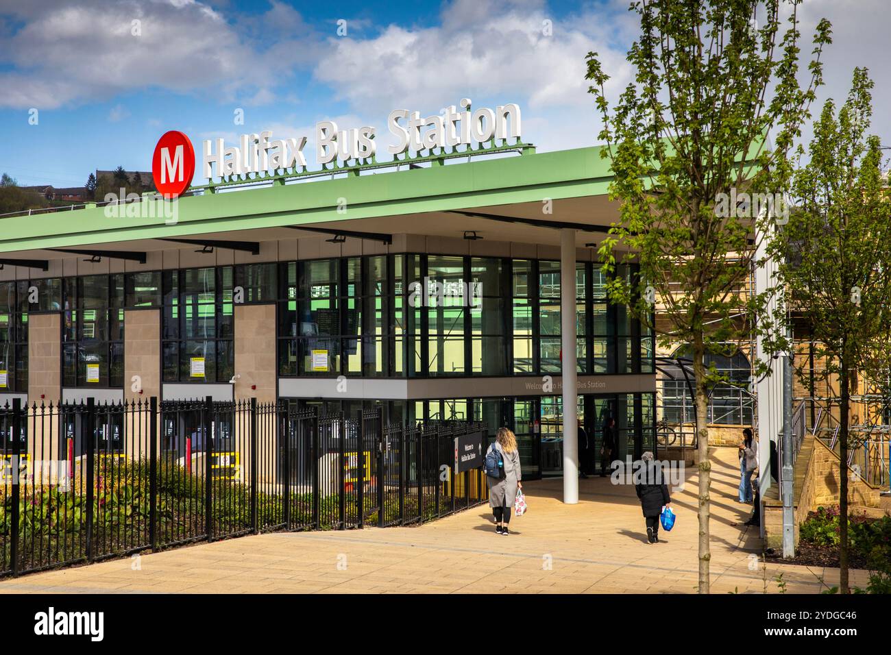 UK, England, Yorkshire, Halifax, Town Centre, Wade Street, Bus Station ...