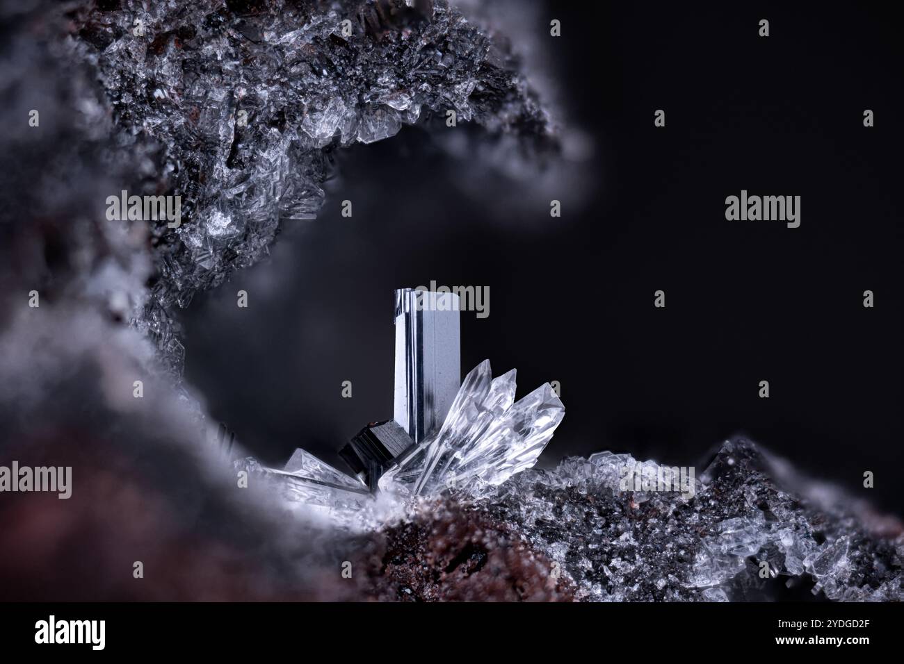 Pseudobrookite with colorless Topaz. Specimen from Wannenköpfe ...