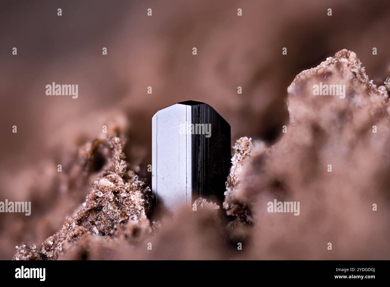 Black amphibole supergroup. Specimen from Wassenach, Brohltal, Germany ...