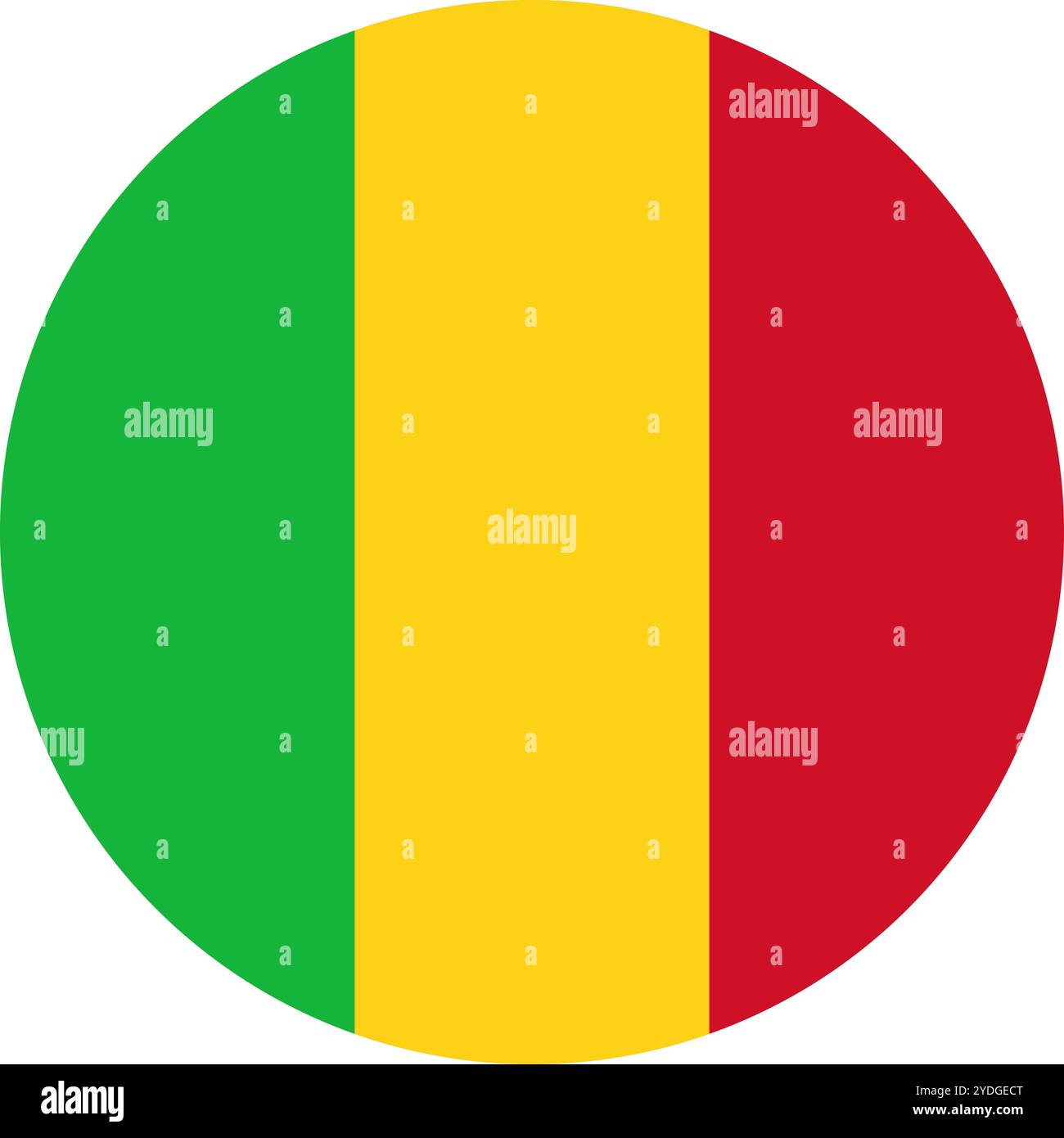 Mali Circle Flag, Circle Flag of Mali, Vector Images Stock Vector Image ...